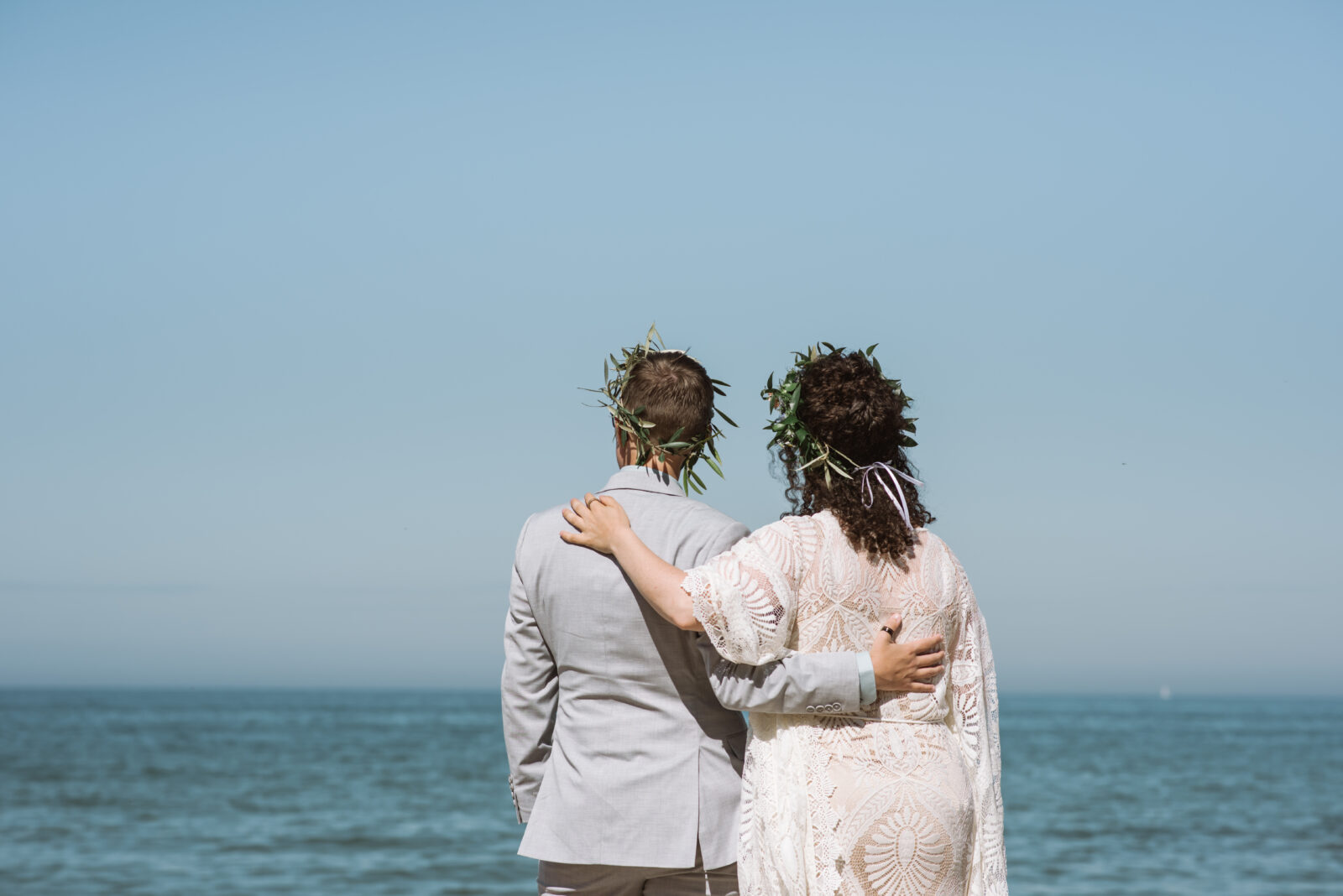 Queer Chicago Beach & Forest Intimate Wedding | Virginia & Rose | Mei ...